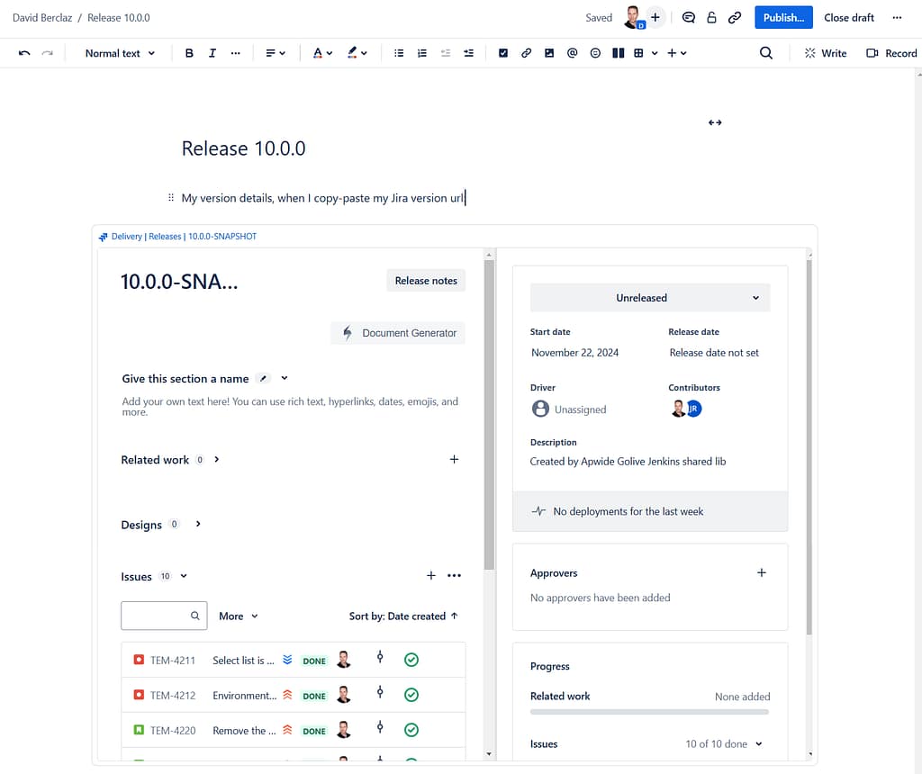 6 ways to use Confluence and Apwide Golive to Manage your Releases 2025